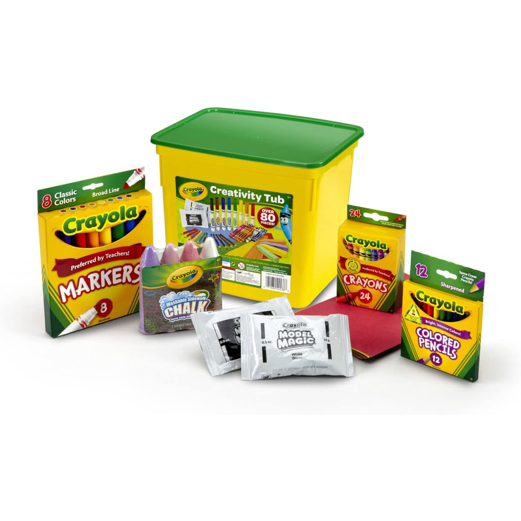 Crayola Creativity Tub, Arts and Crafts, Over 80 Tools, Crayons & Mark ...