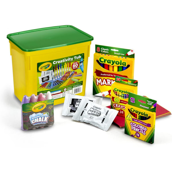 Crayola Creativity Tub, Arts and Crafts, Over 80 Tools, Crayons & Mark ...