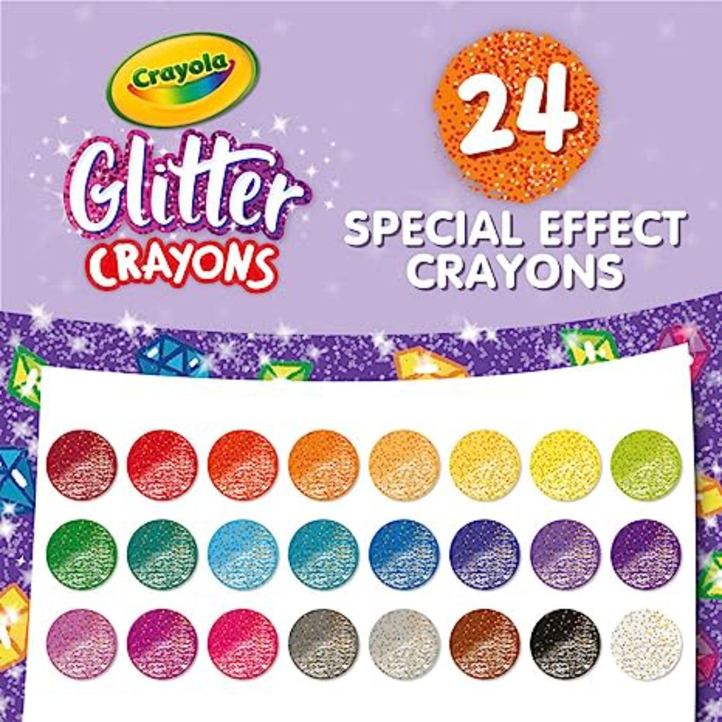 Crayola 24ct Glitter Crayons – S&D Kids