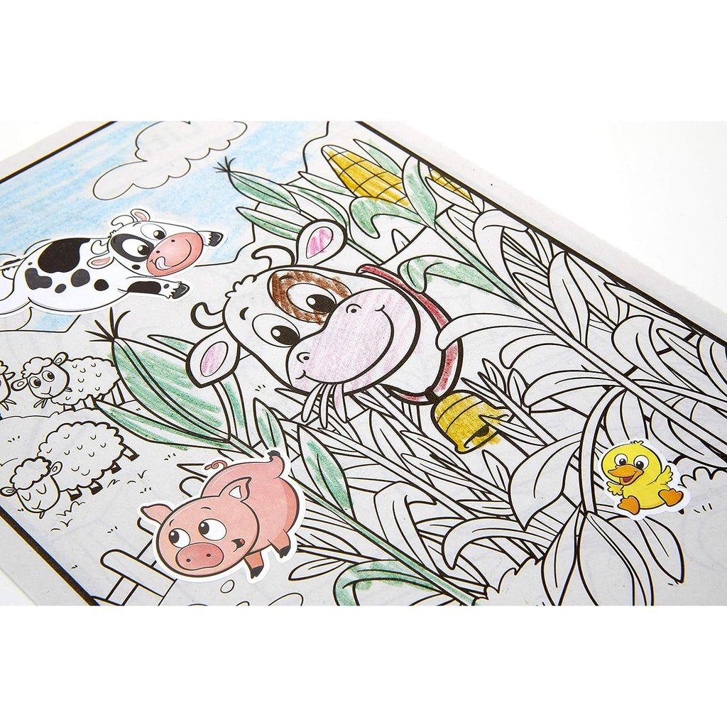 Crayola Nursery Rhymes Coloring Book with Stickers, 96 Coloring Pages ...