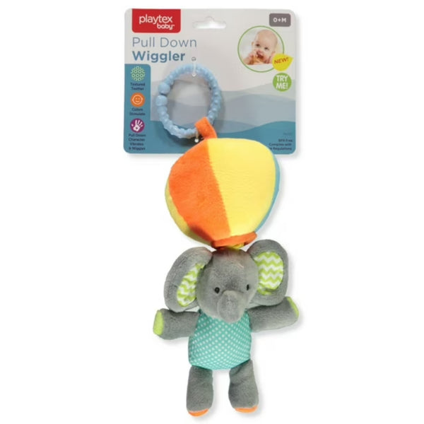 Playtex Baby Pull Down Plush Wiggler - Elephant – S&D Kids