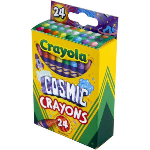 Crayola 24 ct Cosmic Crayons, Pearl & Glitter Colors – S&D Kids