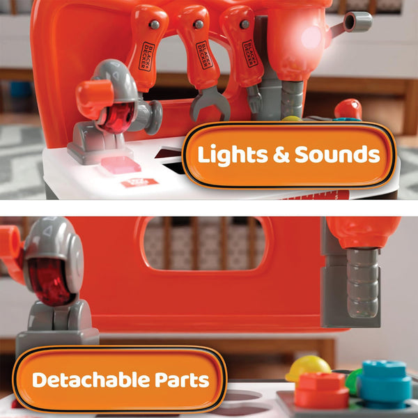 Black & Decker Pretend Play, Lights and Sounds My First Workbench – S&D ...