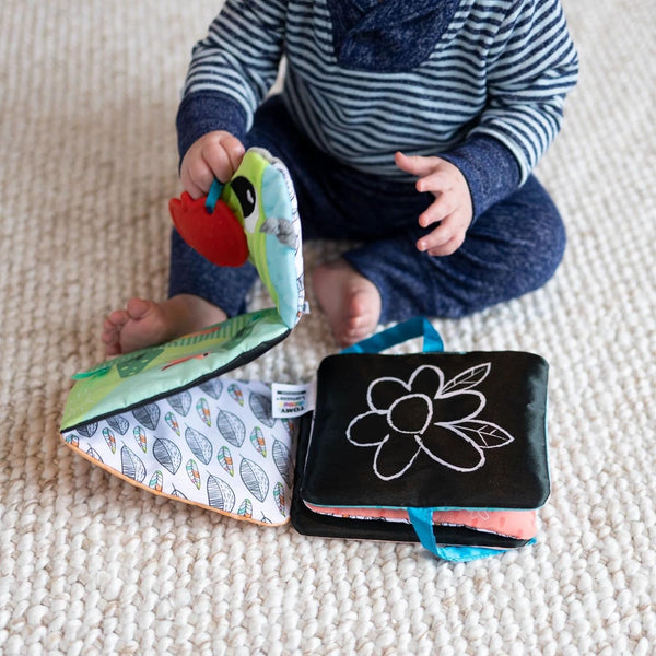 Lamaze Colorful Journey Caterpillar High Contrast Baby Book - Soft Fab ...