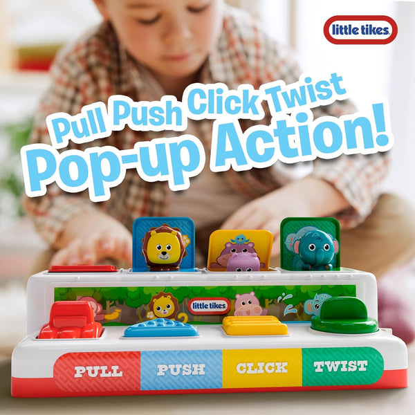 Little Tikes Pop and Play Pals - Pop-Up Action Toy for Toddlers - Pull ...