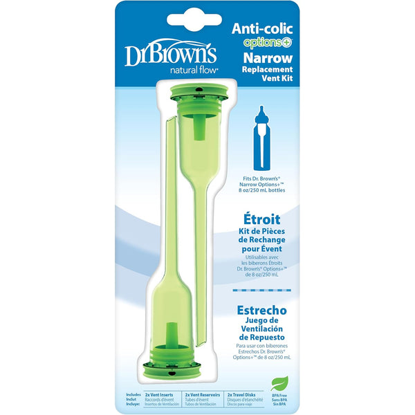 Dr. Browns Natural Flow Options+Replacement Vent Kit, Narrow, 2 Count ...