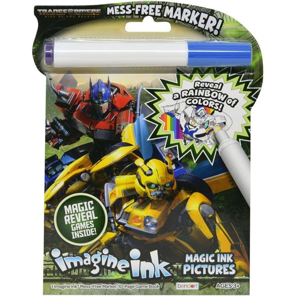 Bendon Transformers MESS FREE MARKER Imagine Ink Activity Book for Kid ...