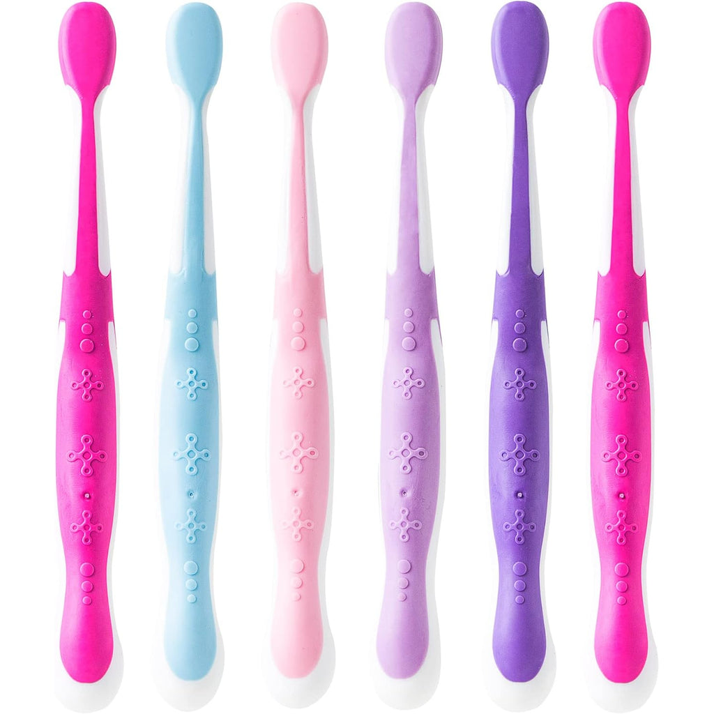 Brush Buddies 6 Pack Barbie Toothbrushes for Kids, Children's Toothbru ...