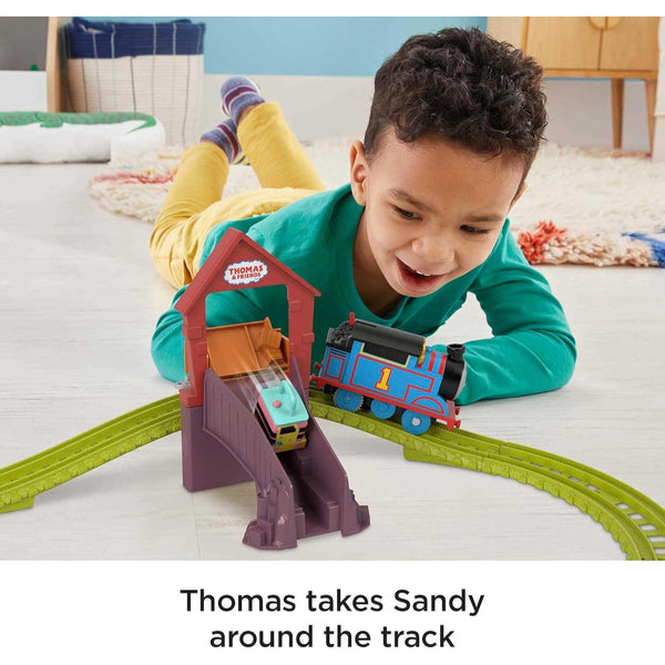Fisher Price Thomas And Friends Train Set With Carly The Crane Sandy A ...