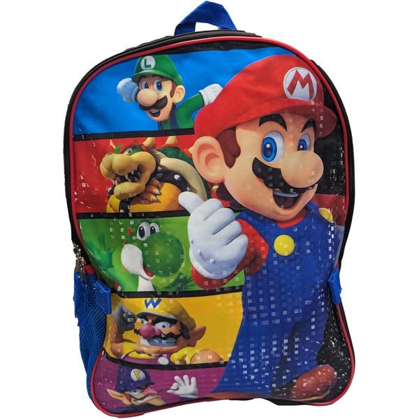Bioworld Nintendo Super Mario Brothers Backpack & Detachable Lunch Bag ...