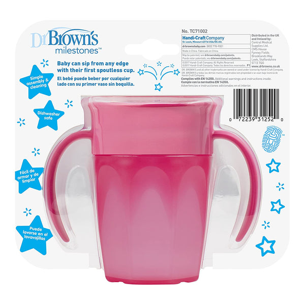 Dr. Browns Cheers 360 Spoutless Training Cup, 6m+, 7 Ounce – S&D Kids