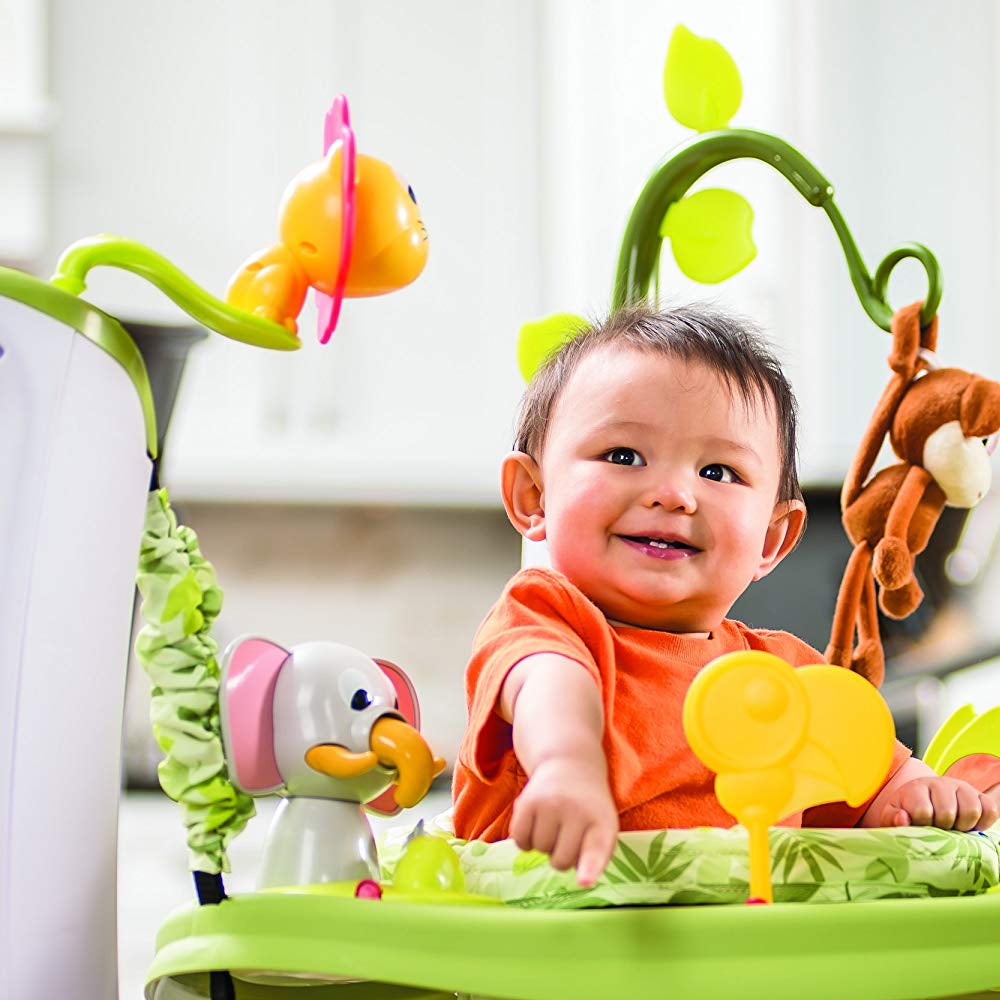 Evenflo Exersaucer Jump & Learn Stationary Jumper - Safari Friends – S ...