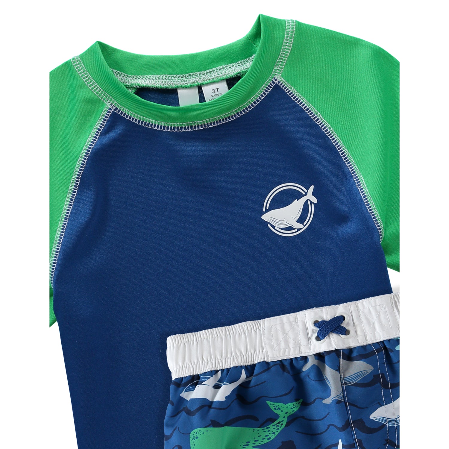 KIMU Boys 12-24 Months Whale 2-Piece Rashguard Set – S&D Kids