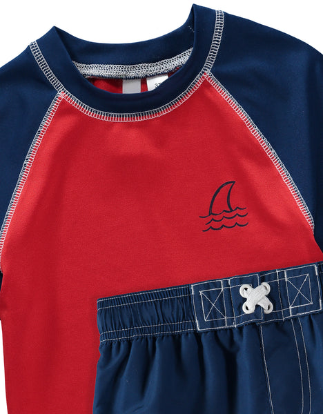 KIMU Boys 12-24 Months Shark 2-Piece Rashguard Set – S&D Kids