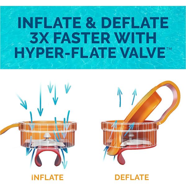 SwimWays Spring Float SunCatcher Pool Lounge Chair with Hyper-Flate Va ...