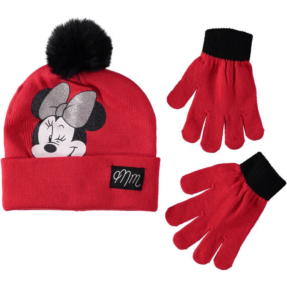 Disney Girls 4-6X Minnie Mouse Hat Gloves Set – S&D Kids