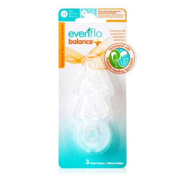 Evenflo Feeding Balance + Standard Neck Slow Flow Tip Ages 0 Months an ...