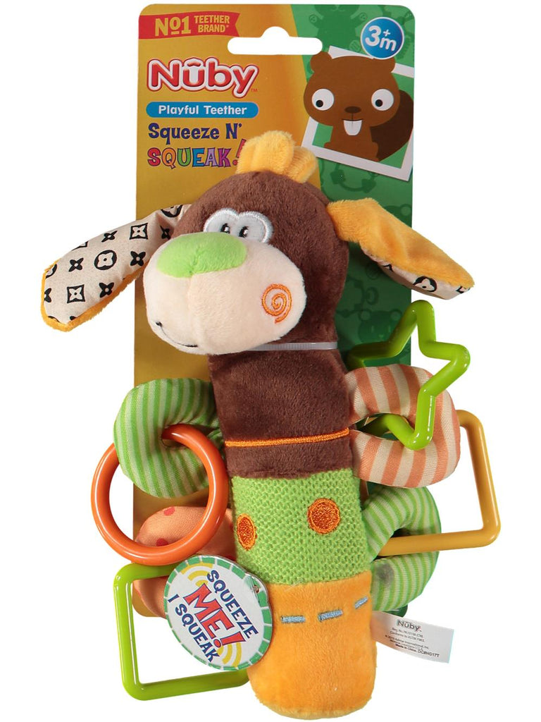 Nuby Squeeze N' Squeak Plush Toy – S&D Kids