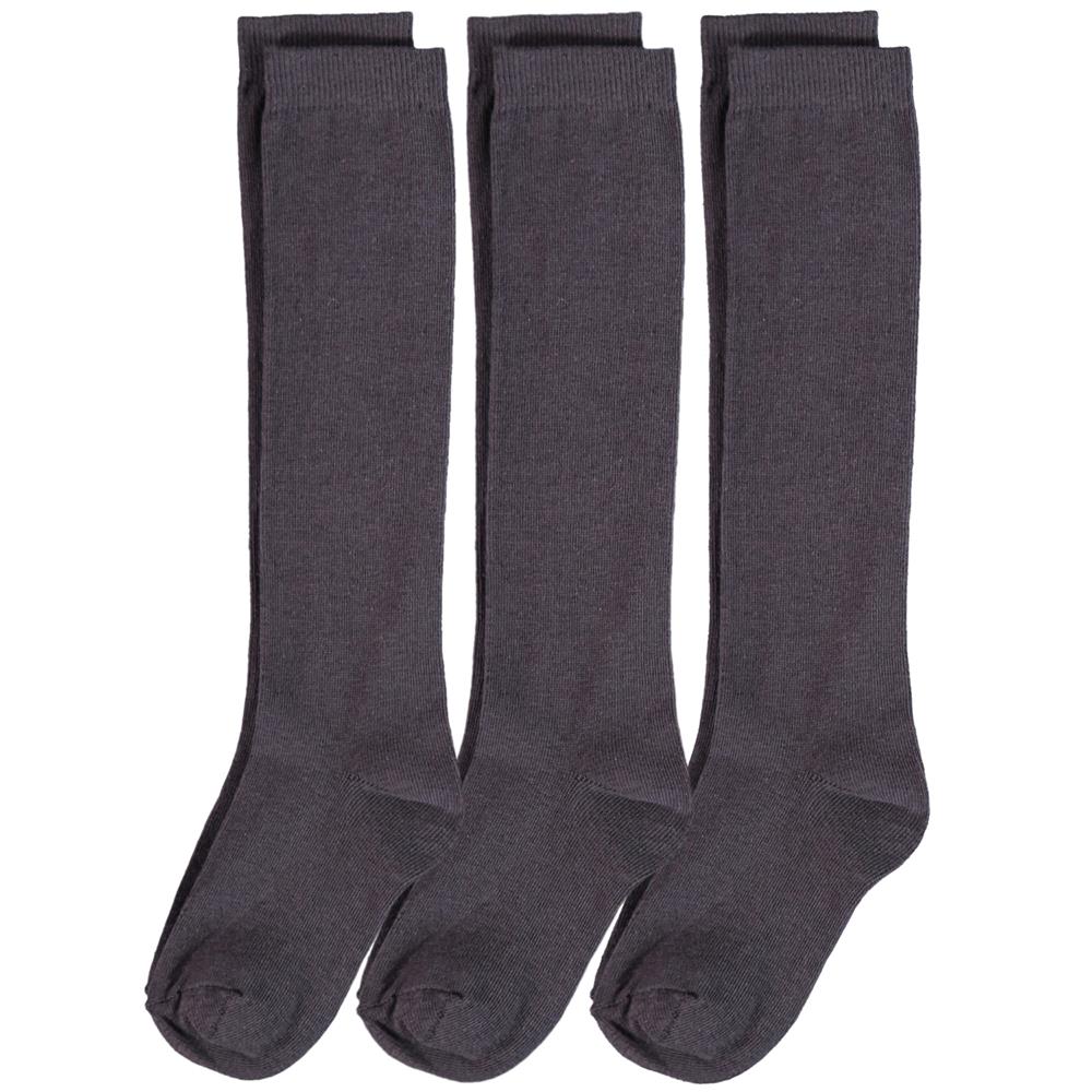 Piccolo Hosiery Girls School Uniform Knee-High Sock, Pack of Three – S ...