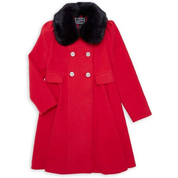 Rothschild Girls 4-20 Hooded Faux Fur Trim Coat – S&D Kids